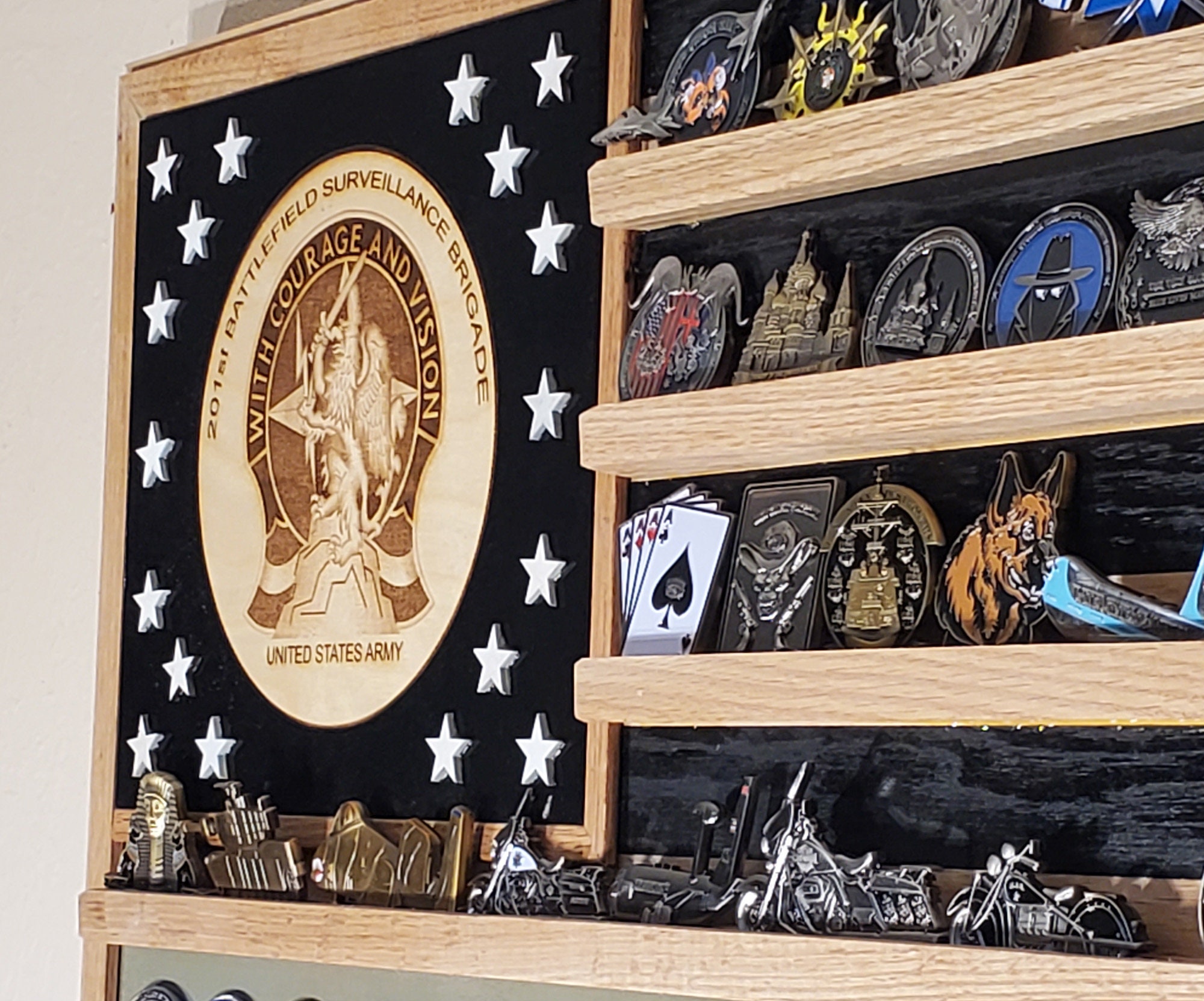 504th Battlefield Surveillance Brigade US Army Challenge Coin Display ...