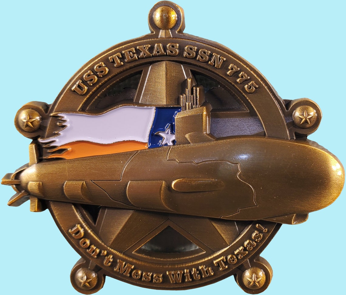 US Navy USS Texas SSN 775 Submarine Challenge Coin 131 - Etsy