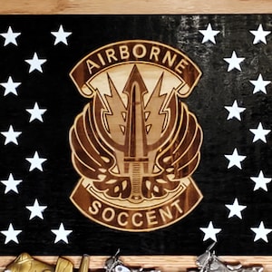 US Special Operations Command-central SOCCENT Challenge Coins Display ...