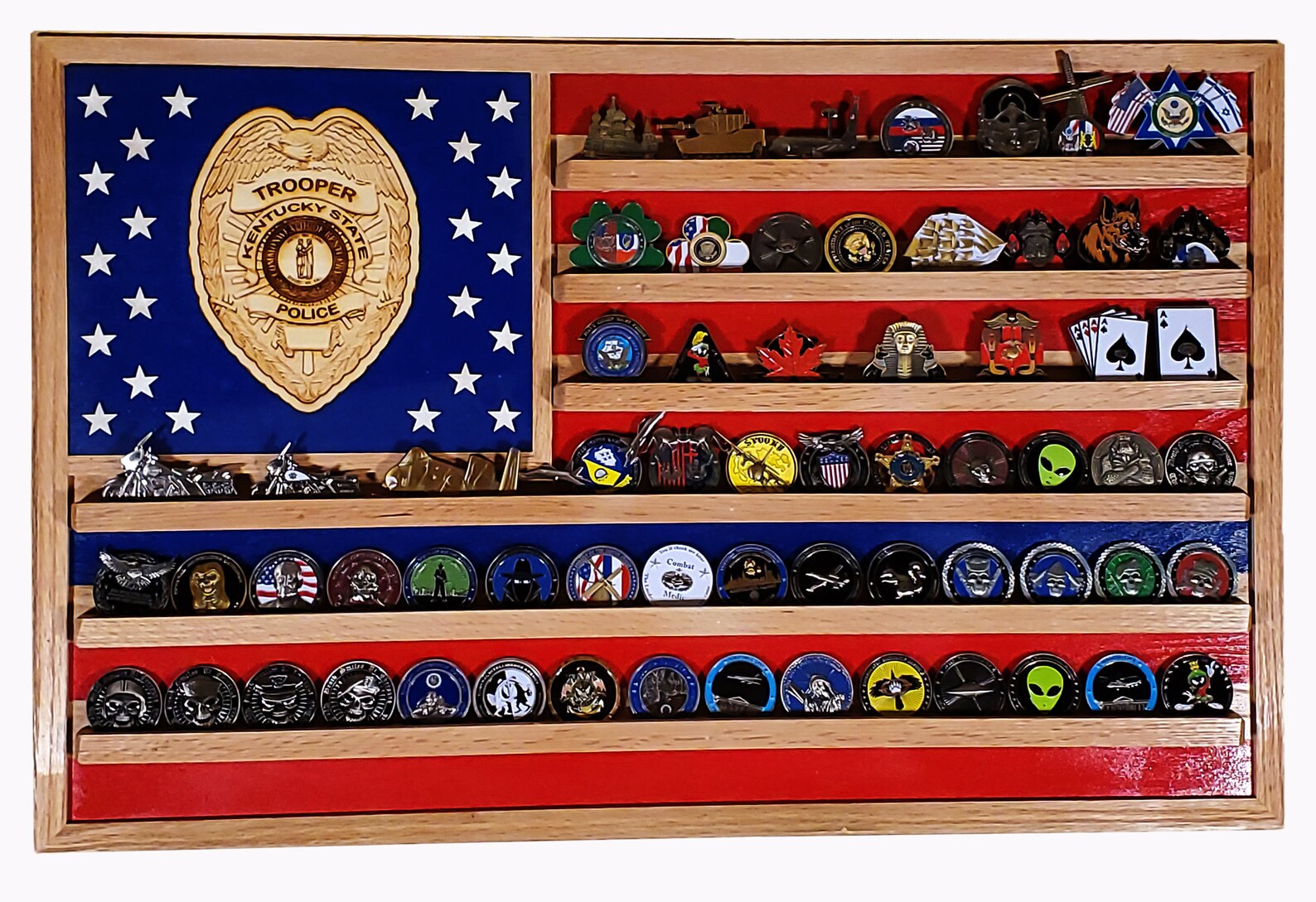Kentucky State Trooper State Police Challenge Coin Display - Etsy