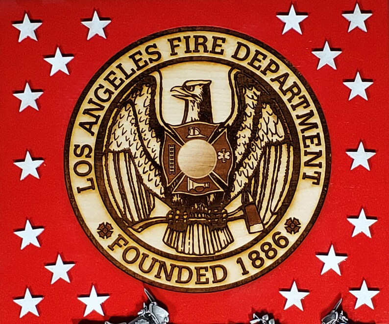 Los Angeles California Fire Department Challenge Coin Display | Etsy