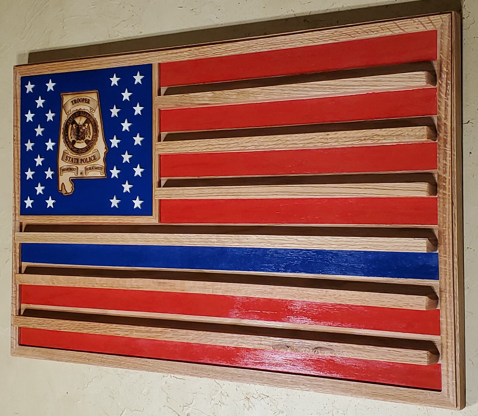 Alabama State Police Badge Challenge Coin Display 36x20 Holds 60-80 ...
