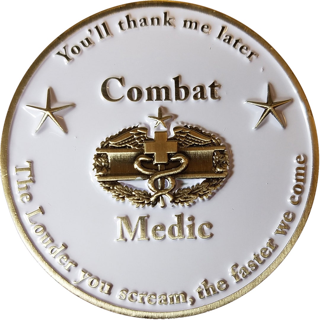 US Army Combat Medic Challenge Coin 2" 23 - Etsy