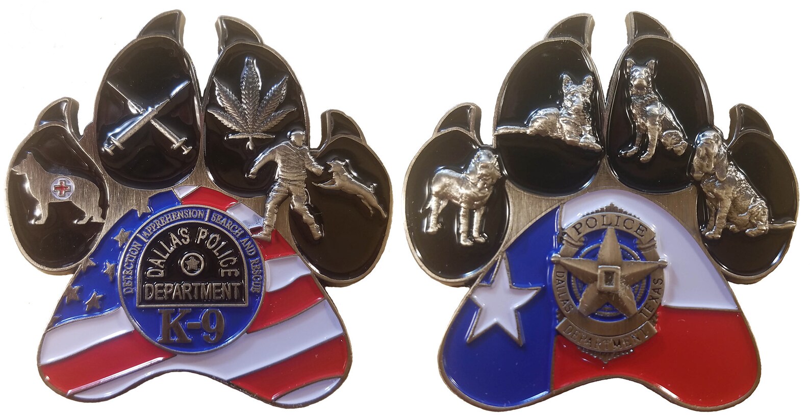 Dallas Texas Police Department K-9 Challenge Coin 2" 71 - Etsy