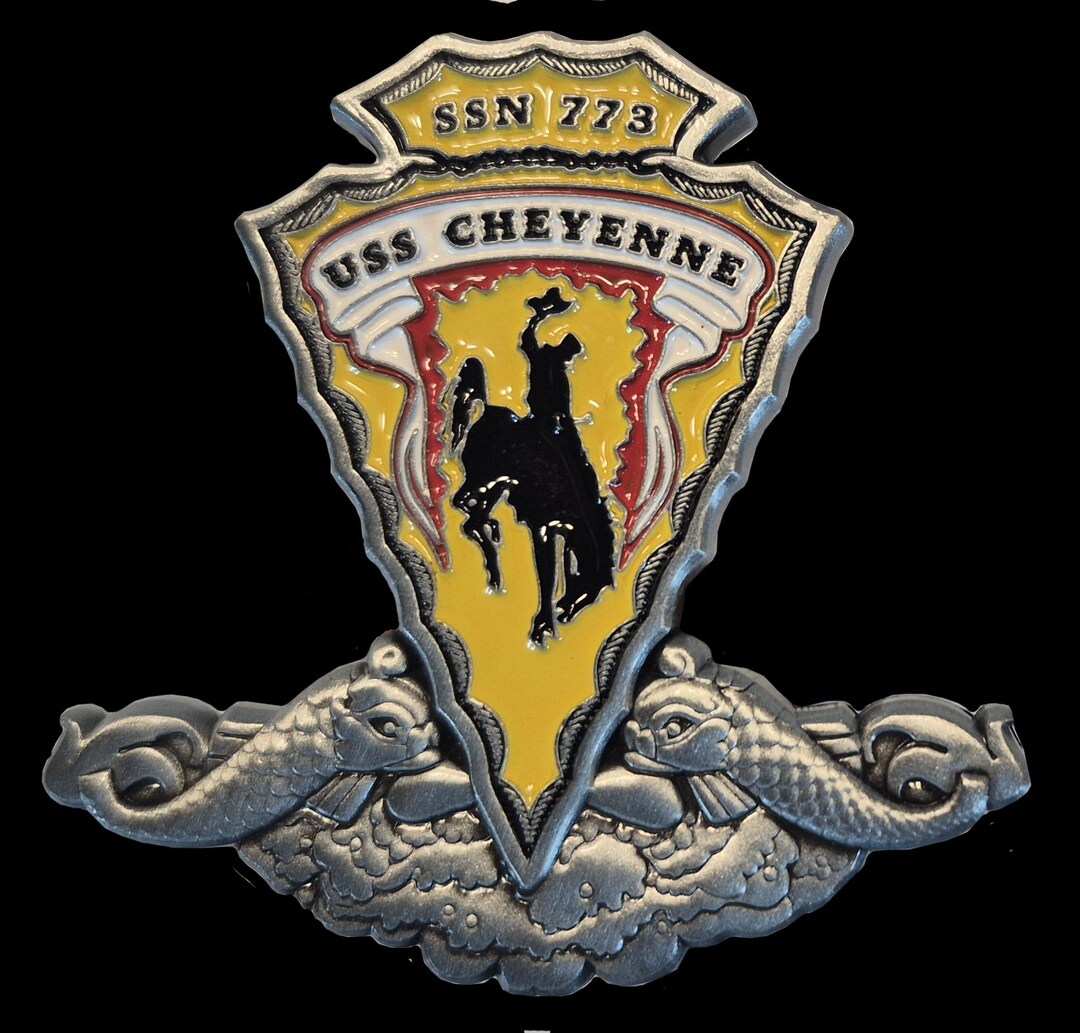 US Navy USS Cheyenne SSN773 Submarine Challenge Coin 2" 201 - Etsy