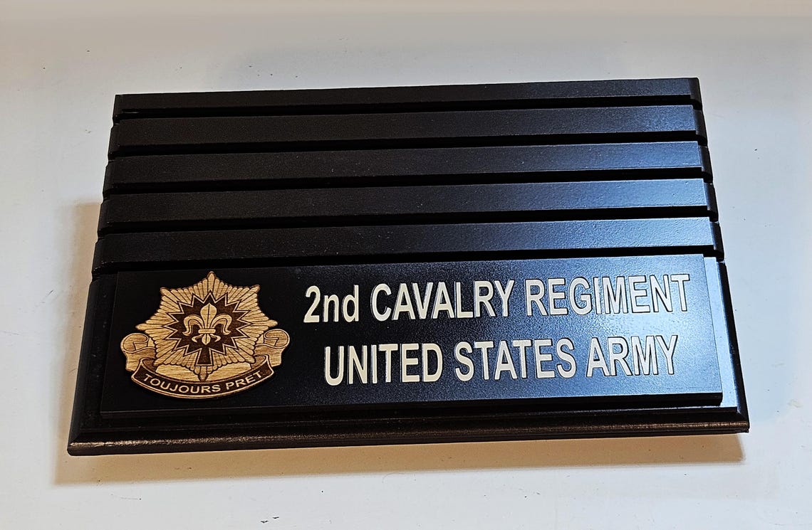 2nd Cavalry Regiment Challenge Coin Display: US Army Veteran Gift - Etsy