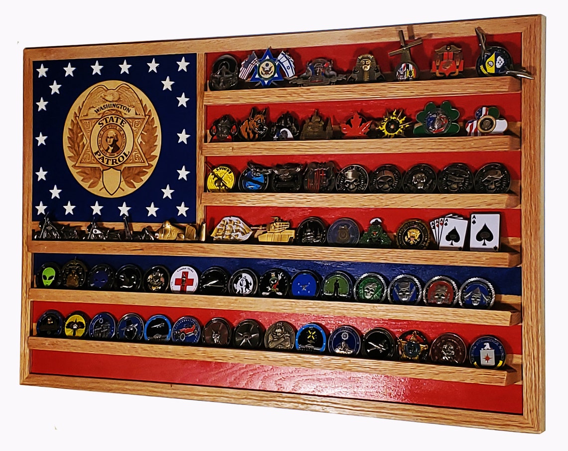 Washington State Trooper State Police Challenge Coin Display - Etsy
