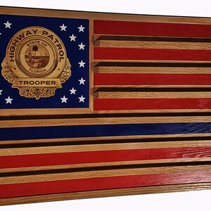Florida State Trooper State Police Challenge Coin Display Flag 70 ...
