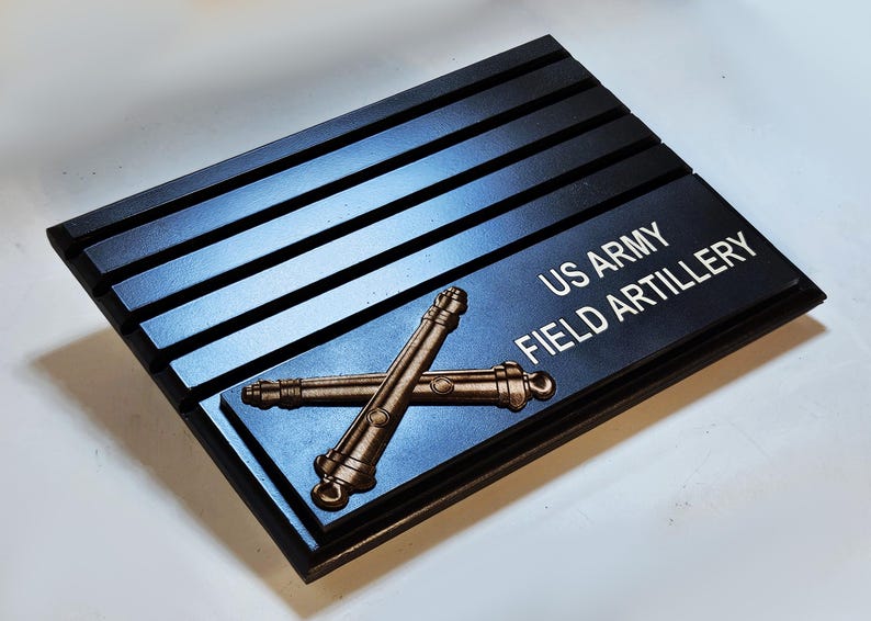 US Army Field Artillery Challenge Coin Display - Veteran Made - Etsy