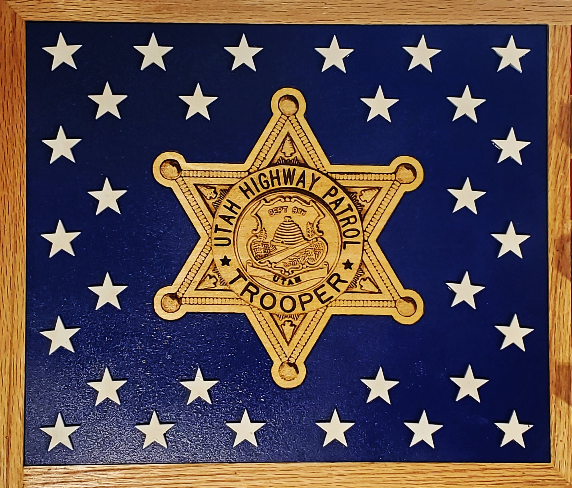 Utah State Trooper / Police Challenge Badge Coin Display - Etsy