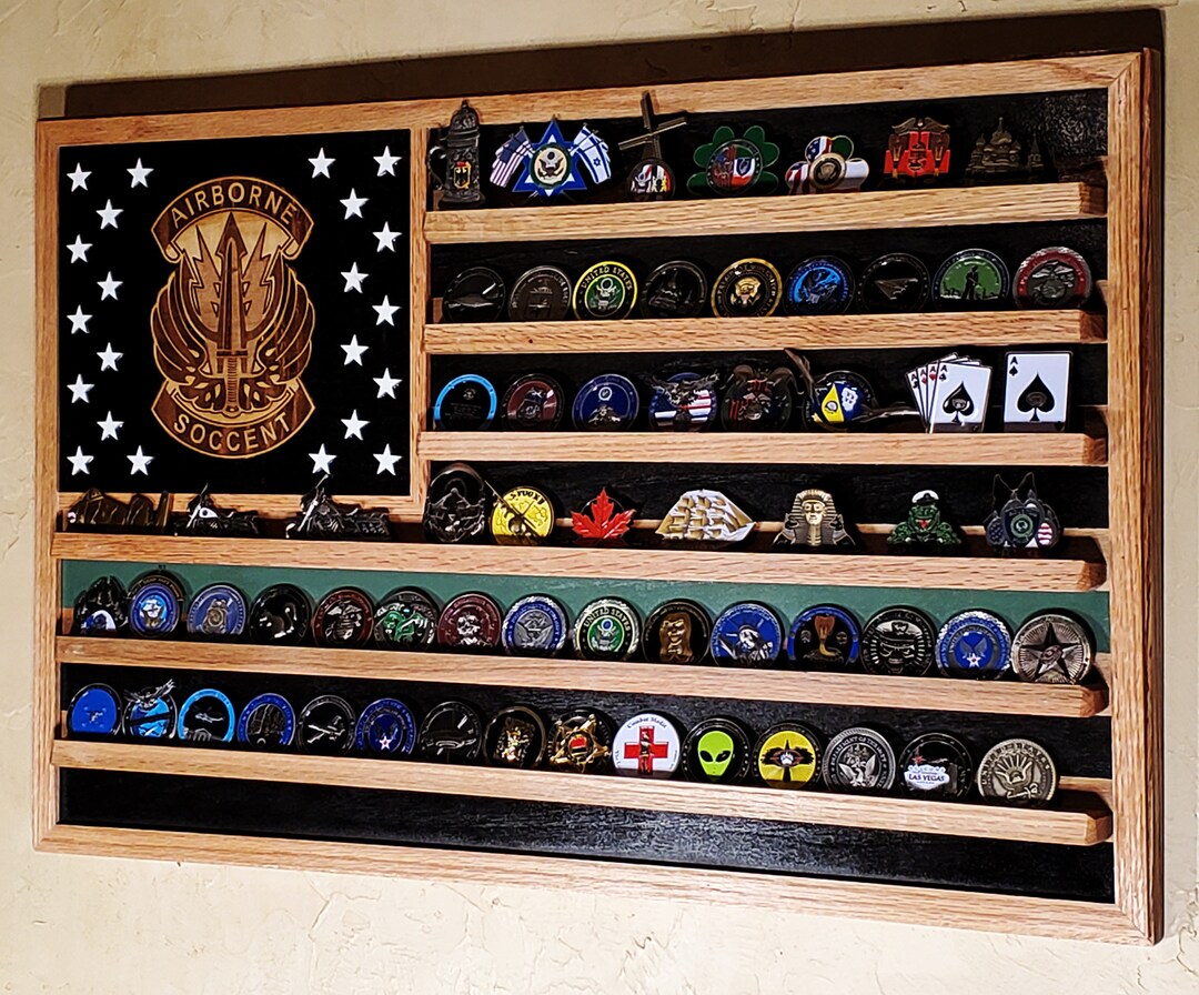 US Special Operations Command-central SOCCENT Challenge Coins Display ...
