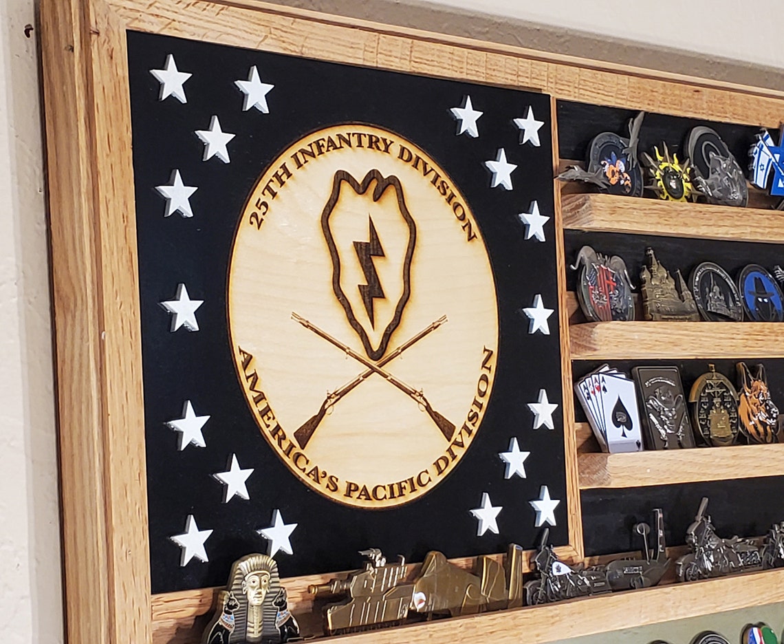25th Infantry Division US Army Challenge Coin Display Holder - Etsy