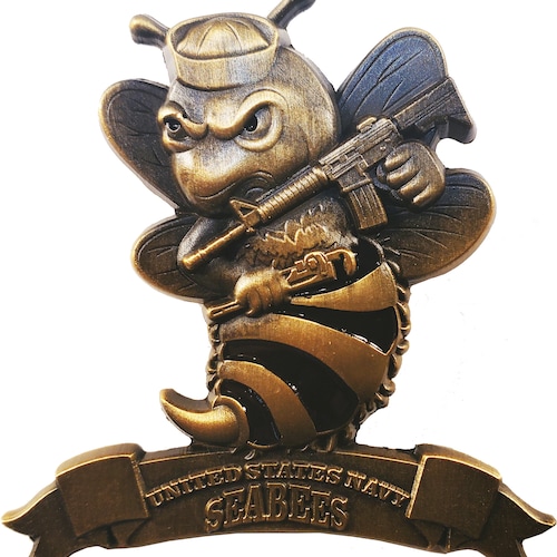 U.S. Navy Seabees Challenge Coin - Etsy