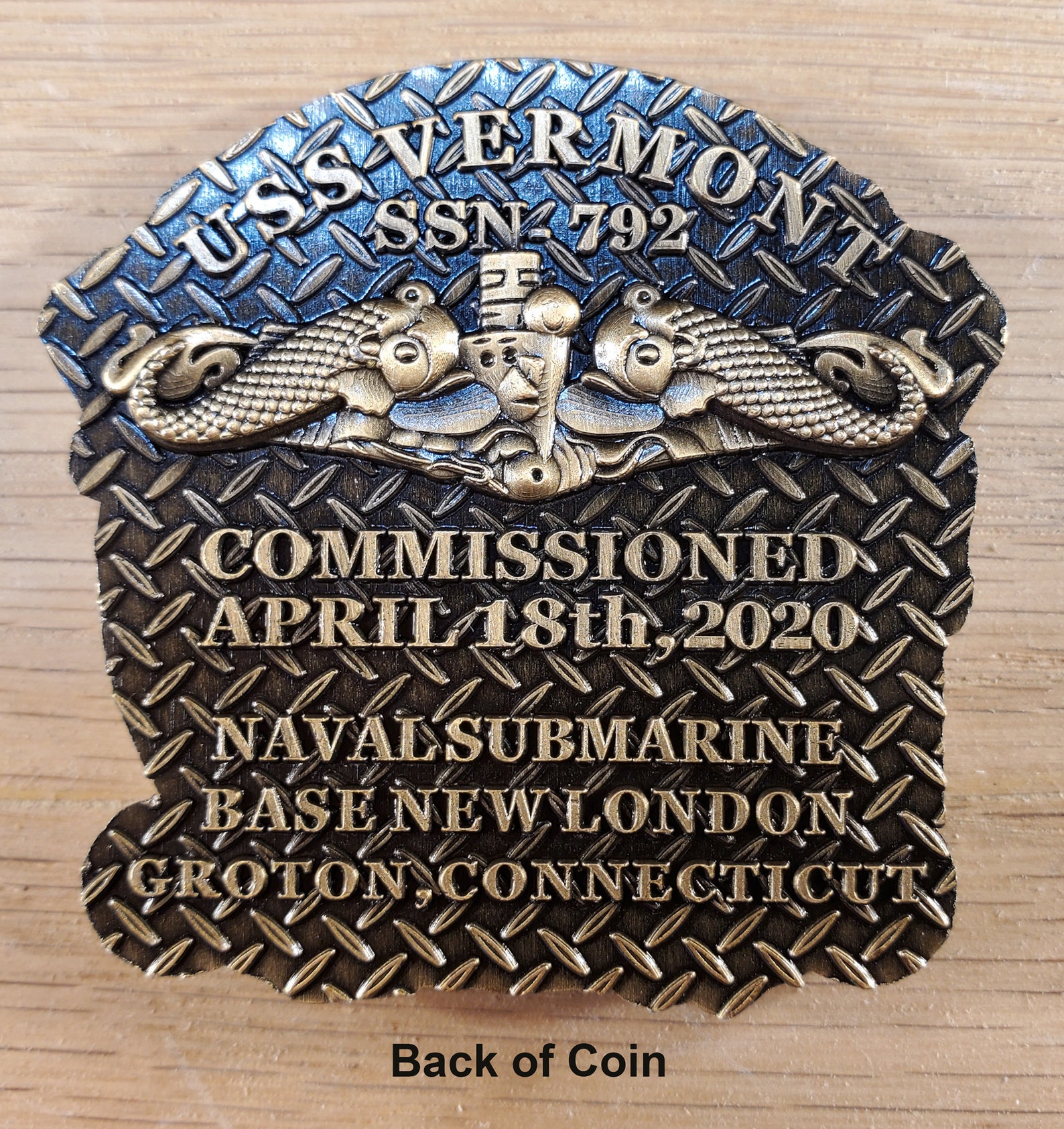 USS Vermont SSN-792 US Navy Submarine Challenge Coin 2.2 | Etsy