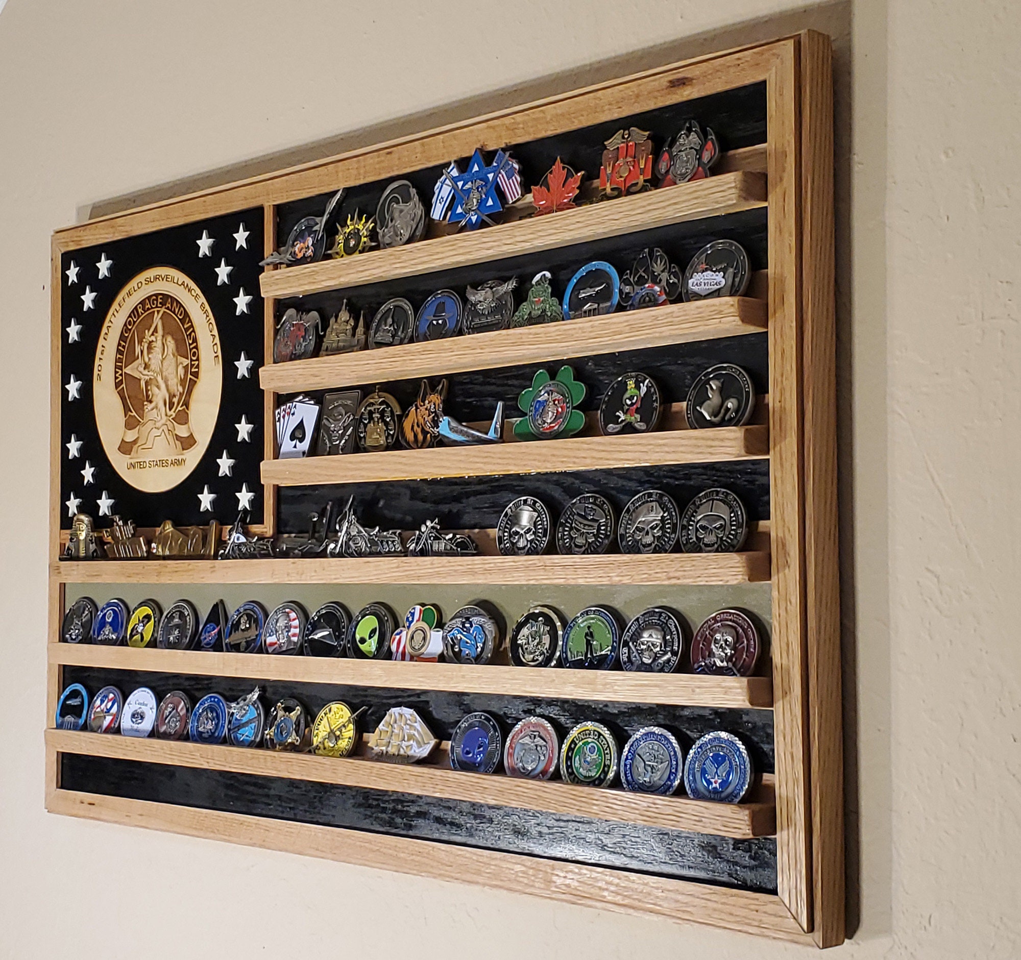 504th Battlefield Surveillance Brigade US Army Challenge Coin Display ...