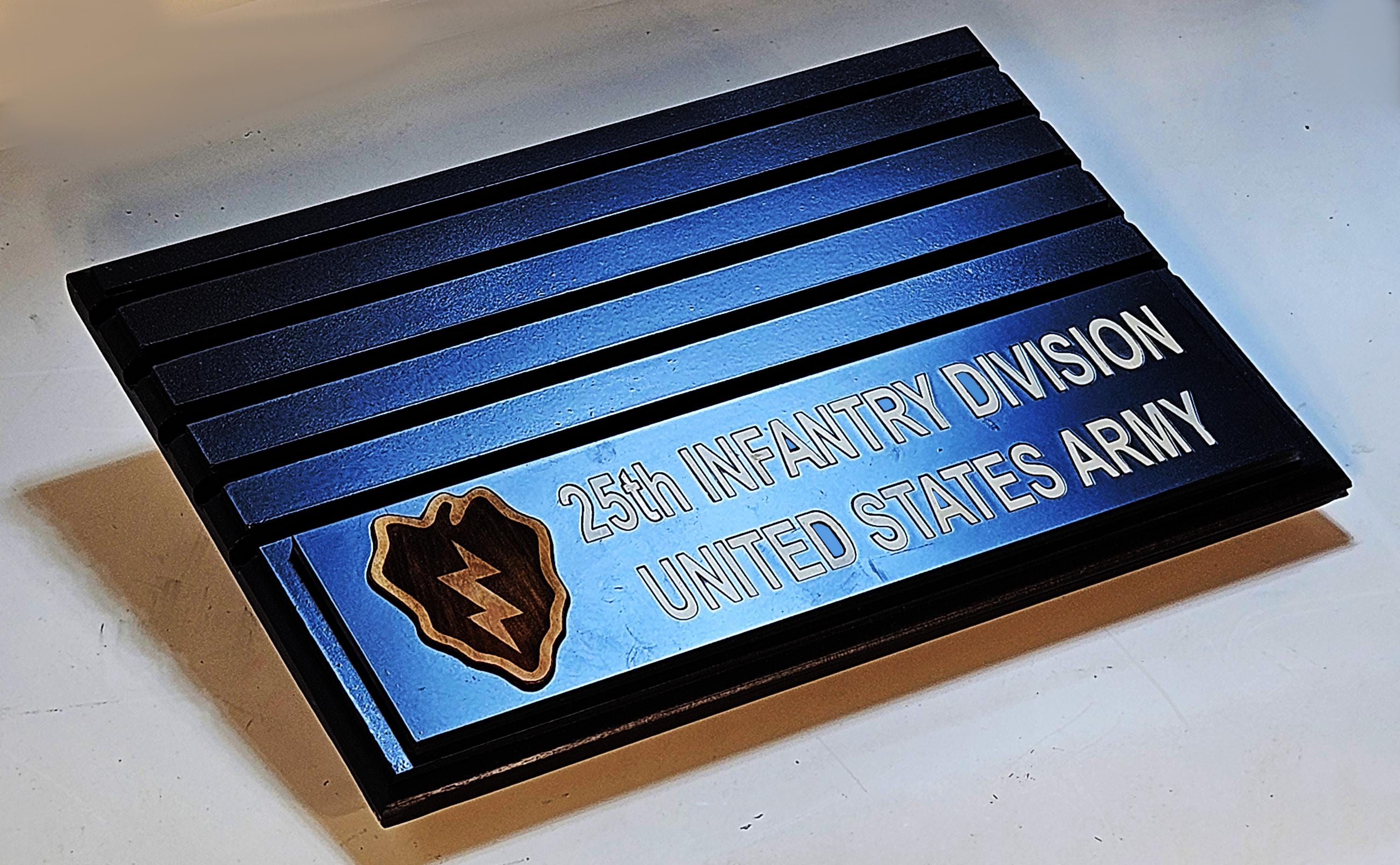 25th Infantry Division Challenge Coin Display - US Army Veteran Made - Etsy