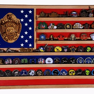 Alaska State Trooper Challenge Coin Display Flag: Police Retirement ...