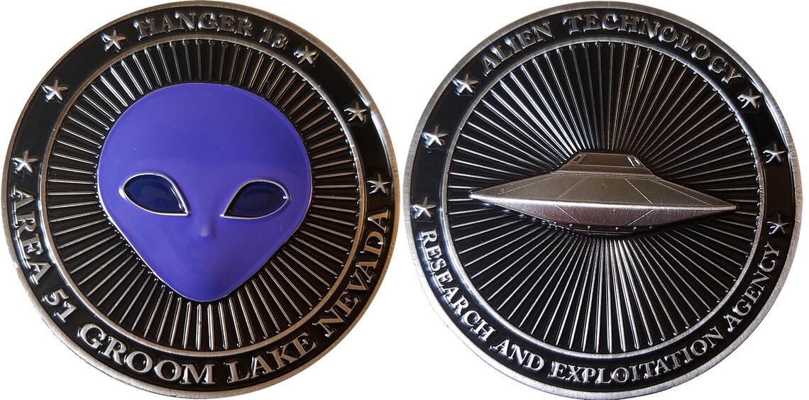 Area 51 Alien Challenge Coin Welcome to Dreamland 25 - Etsy