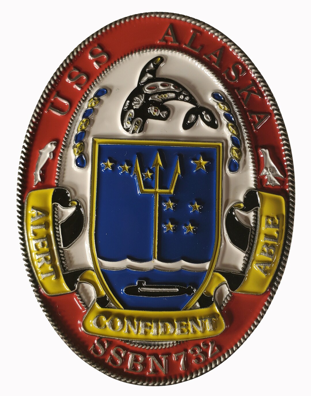 USS Alaska SSBN-732 Submarine Challenge Coin (2.5 Inches) 178 - Etsy