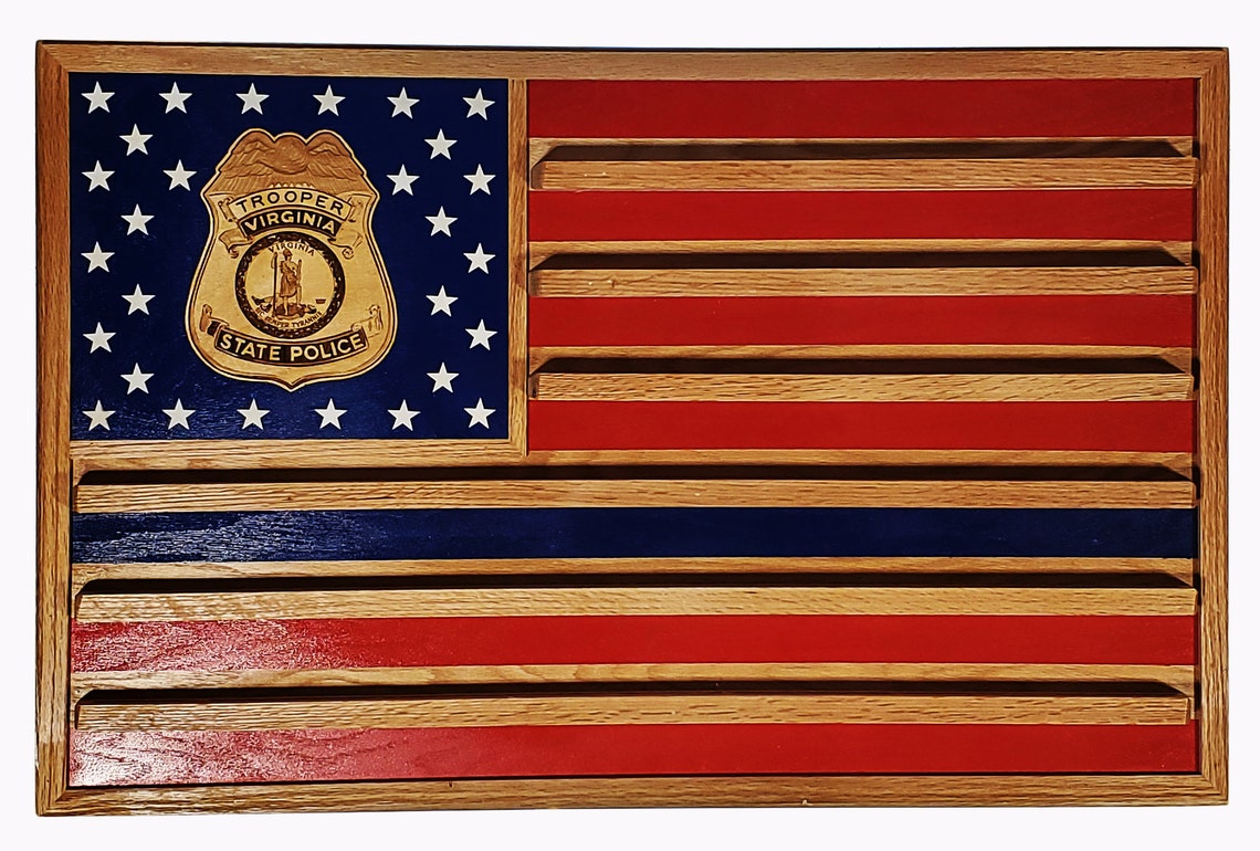 Virginia State Police / Trooper Challenge Badge Coin Display - Etsy