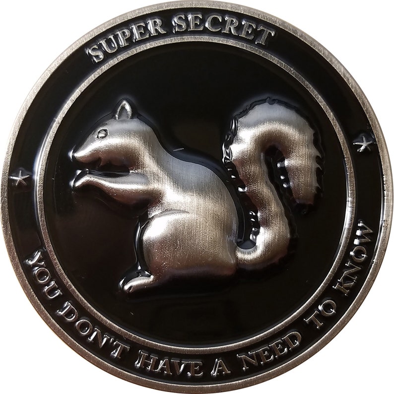 Secret Squirrel Alien Technology Exploitation Challenge Coin - Etsy