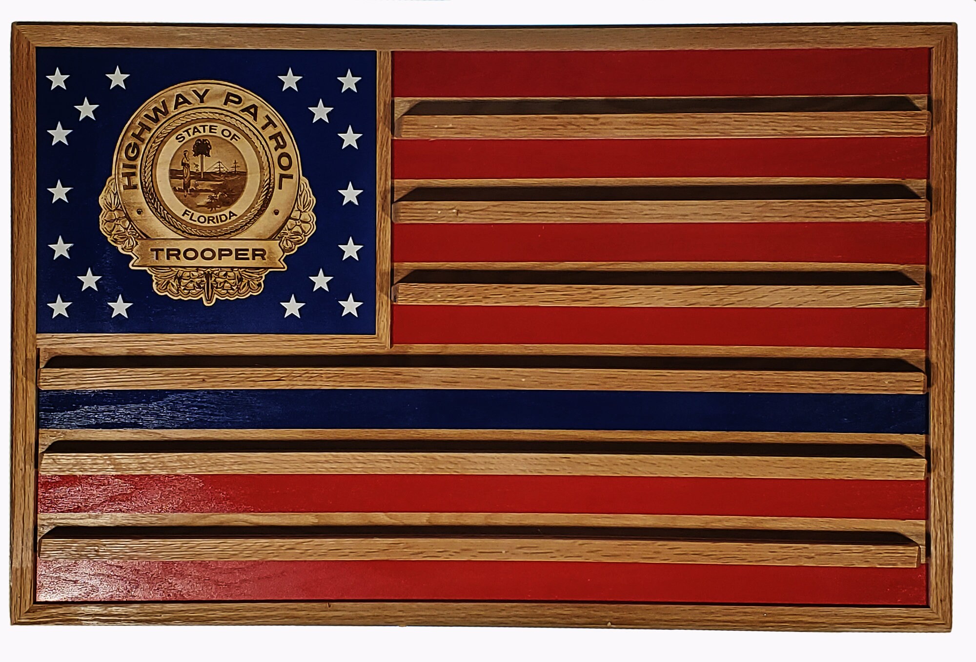 Florida State Trooper State Police Challenge Coin Display Flag 70 ...