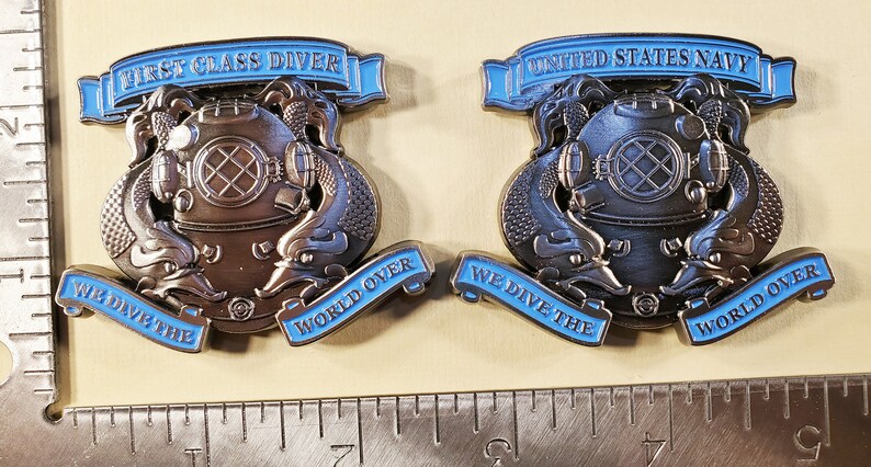 US Navy First Class Diver Commemorative Challenge Coin 127 - Etsy