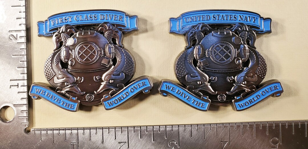 US Navy First Class Diver Commemorative Challenge Coin 127 - Etsy