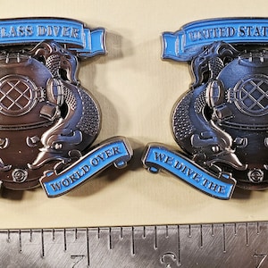 US Navy First Class Diver Commemorative Challenge Coin 127 - Etsy