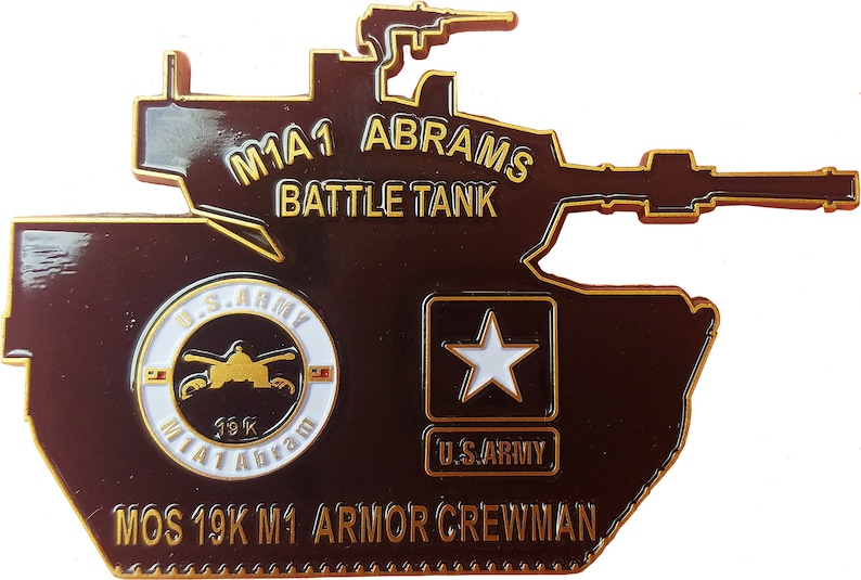 US Army A1M1 Abrams Tank Crew Member Commemorative Challenge Coin 109 ...