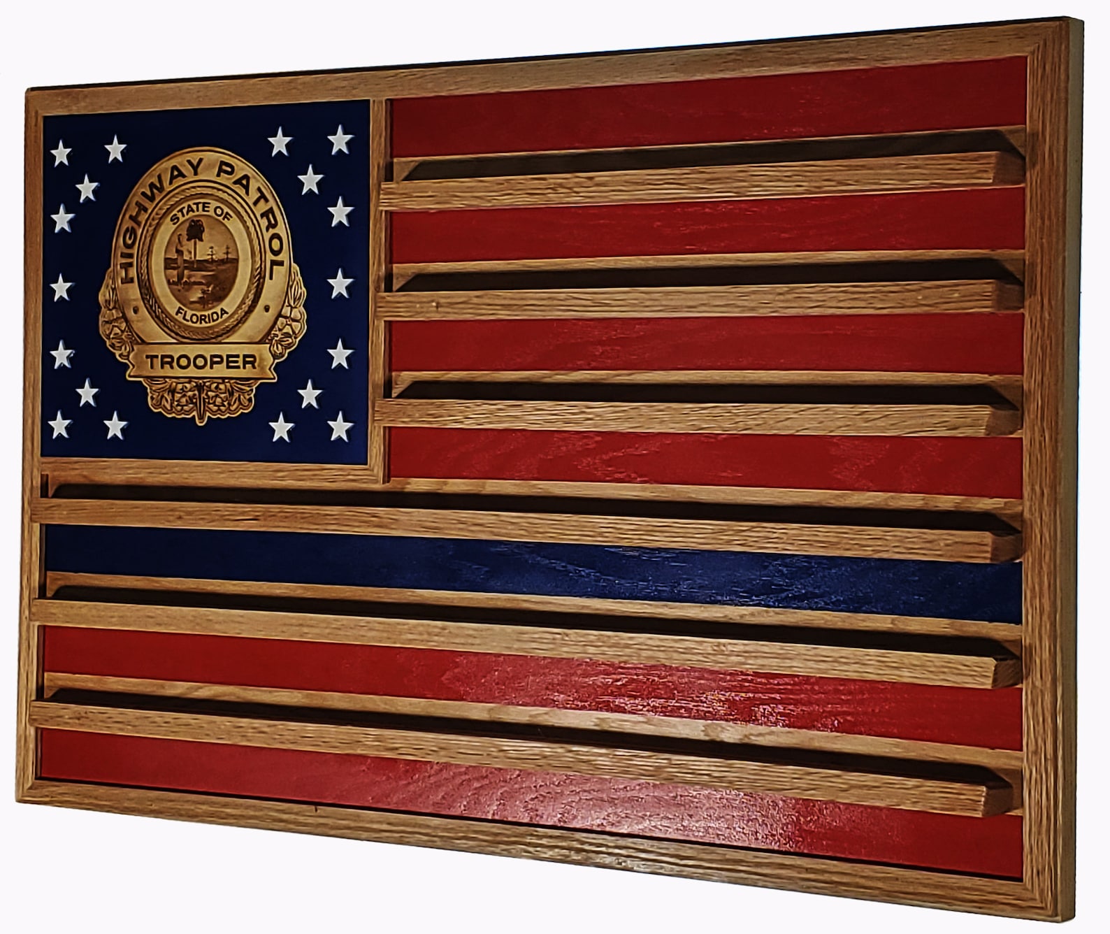 Florida State Trooper State Police Challenge Coin Display Flag 70 ...