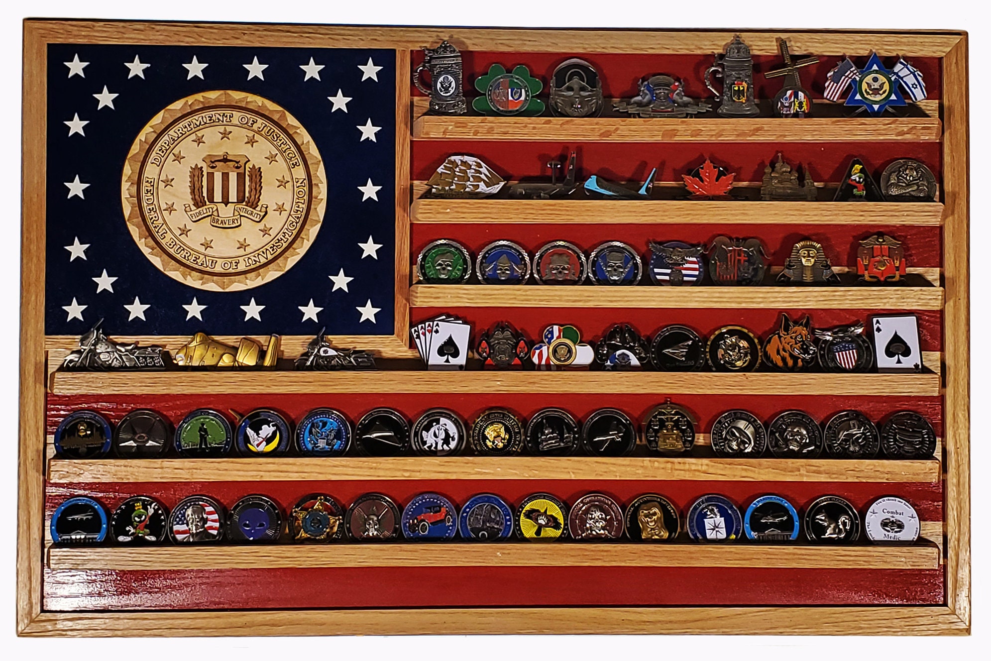 Federal Bureau of Investigation FBI Challenge Coin Display - Etsy