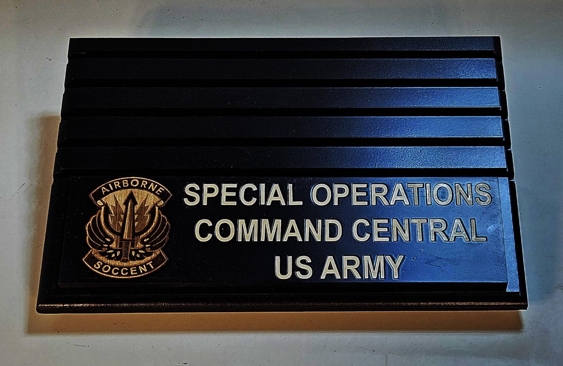 US Army SOCCENT Challenge Coin Display - Holds 30 Coins - Etsy