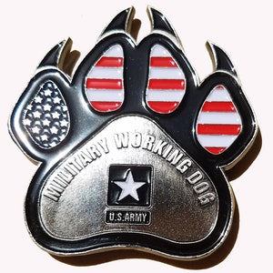 US Army Military Working Dog Handler Commemorative Challenge Coin 99 - Etsy