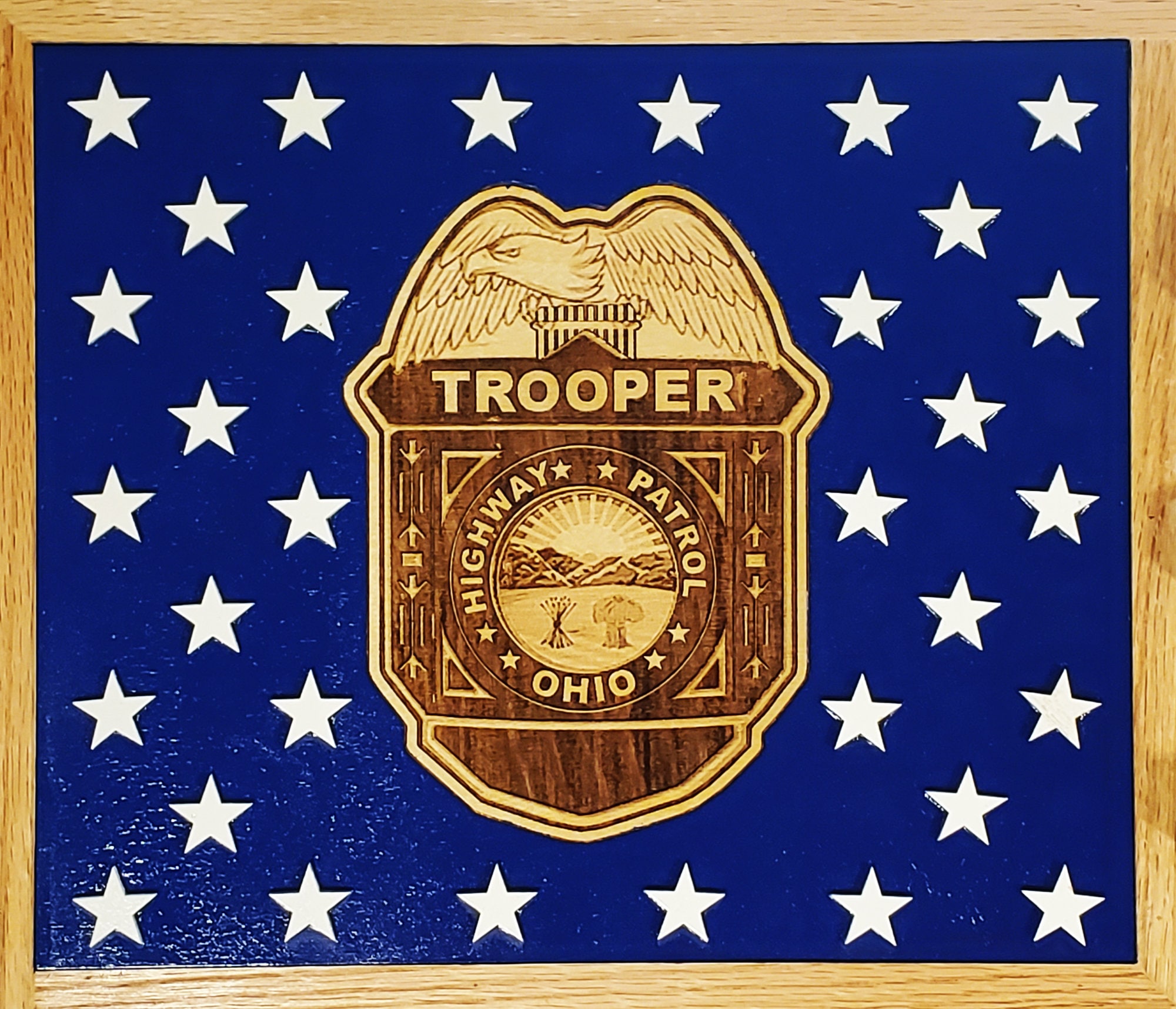 Ohio State Trooper / Police Challenge Badge Coin Display - Etsy