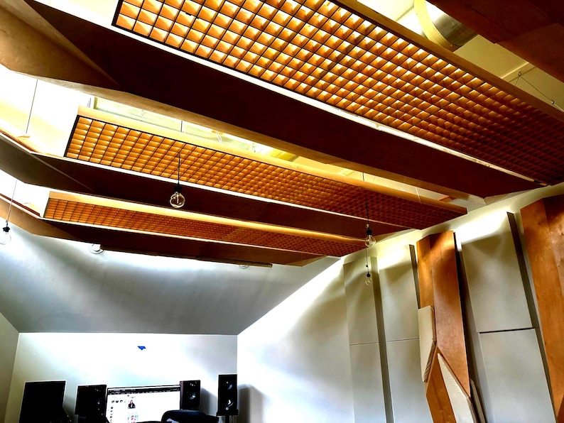 Recording Studio Wall Panel Wooden Sound Diffuser Noise Reduction Sound ...
