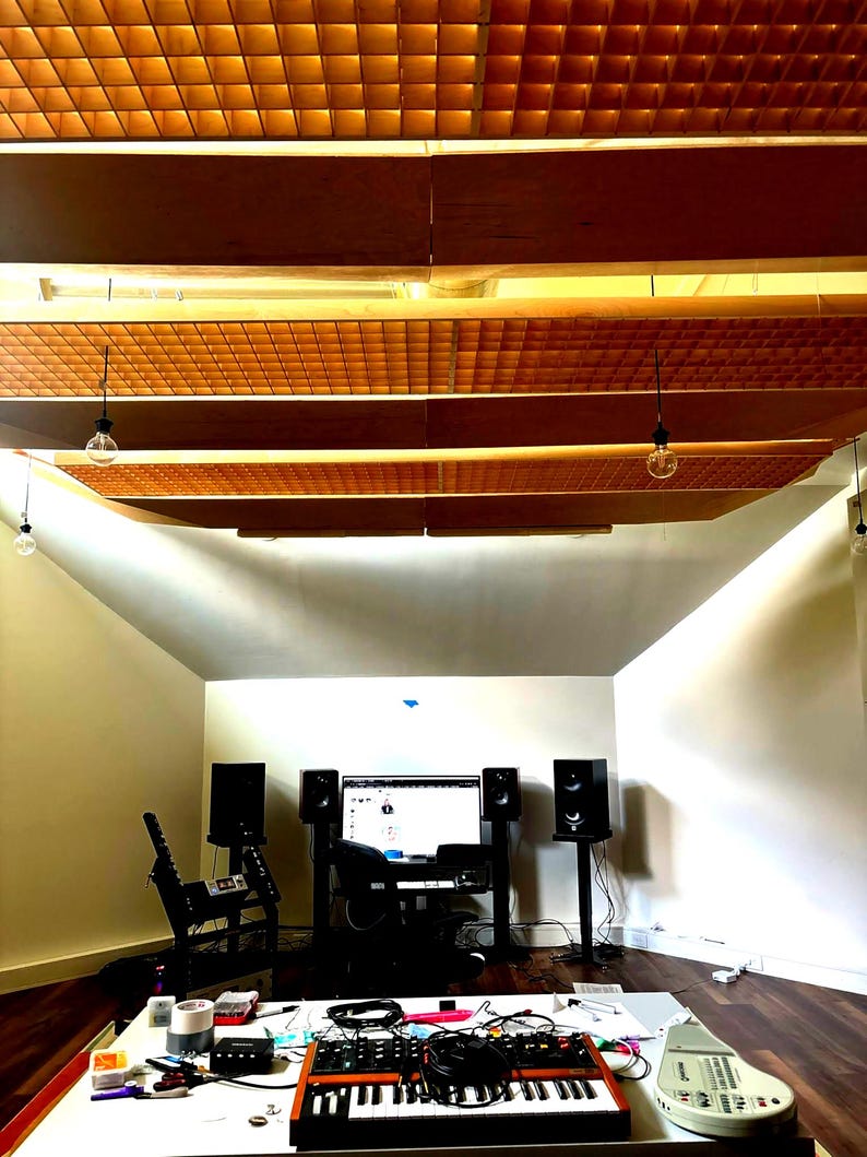 Recording Studio Wall Panel Wooden Sound Diffuser Noise Reduction Sound ...