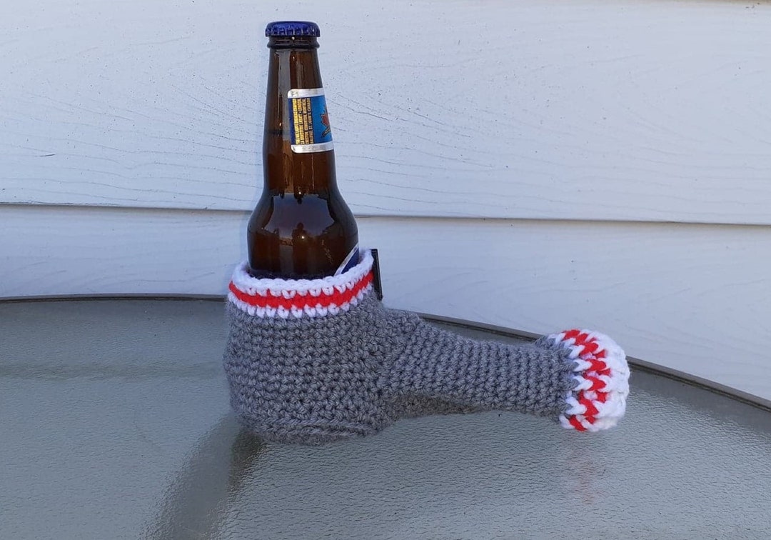 Beverage Mitt Crochet Pattern Beer Mitten Wine Winter Canada Wool Yarn ...