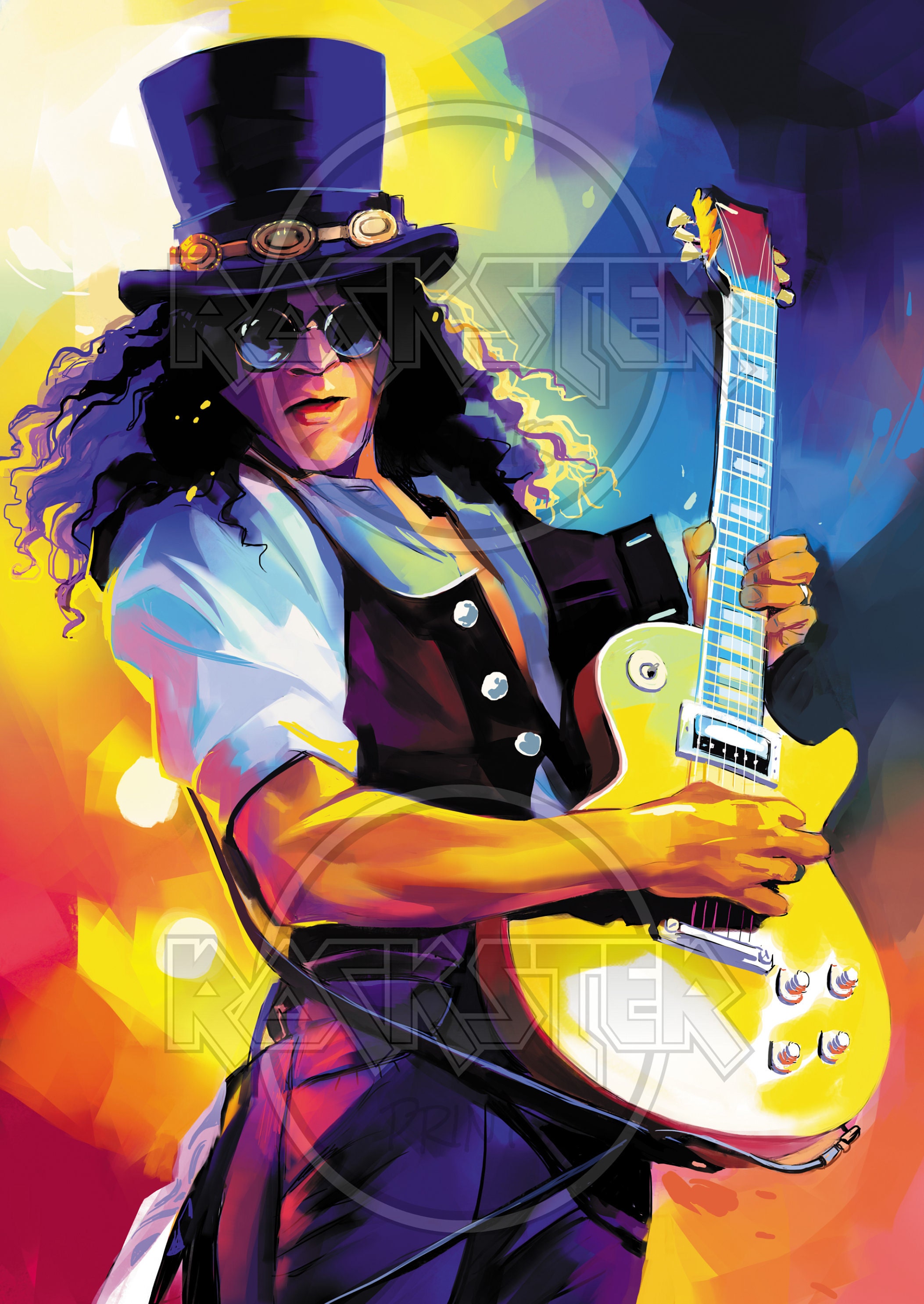 Slash - Guns N' Roses - Guitarist Poster Print - Etsy UK