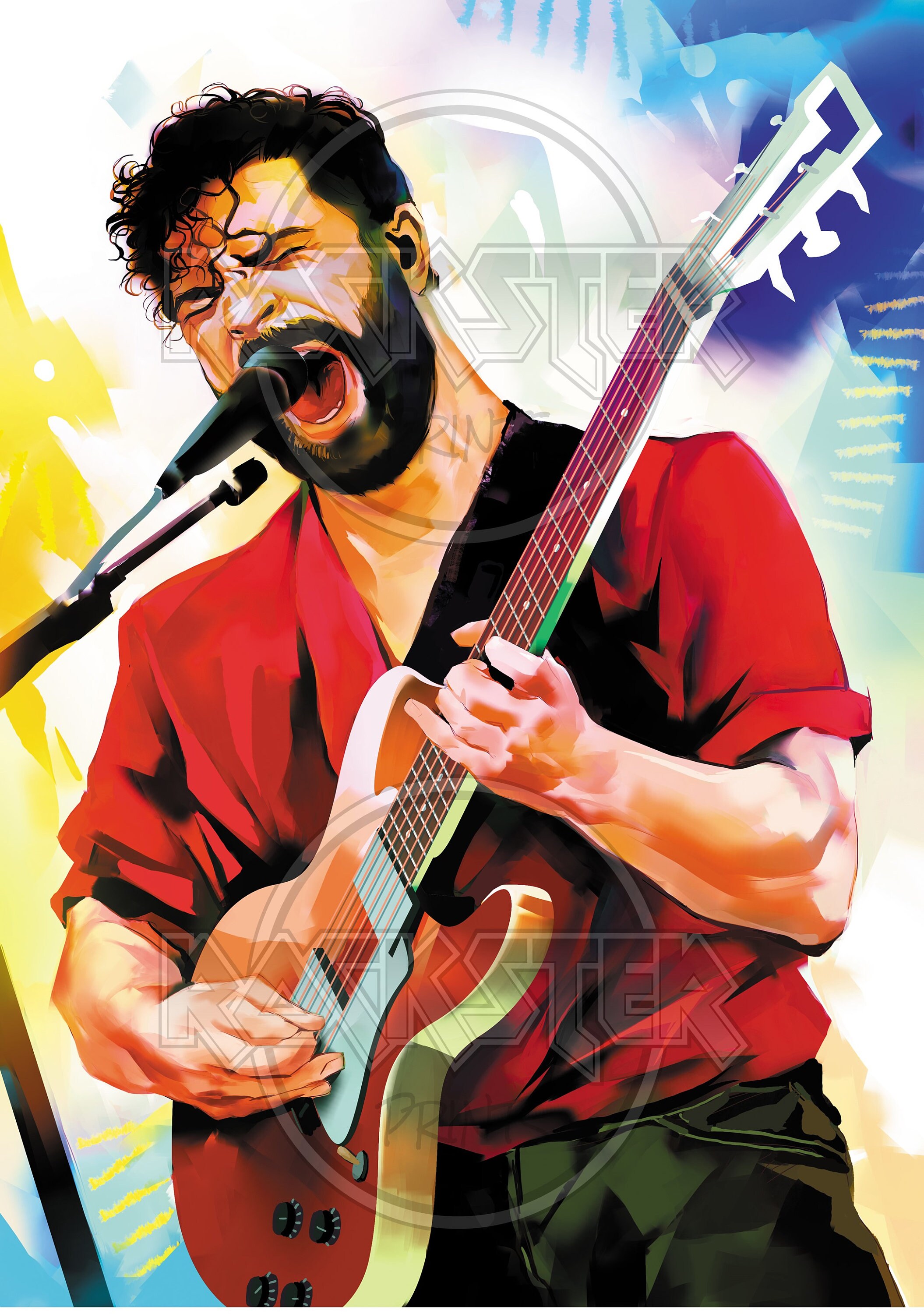 Yannis Philippakis the Foals Frontman Poster Print - Etsy UK