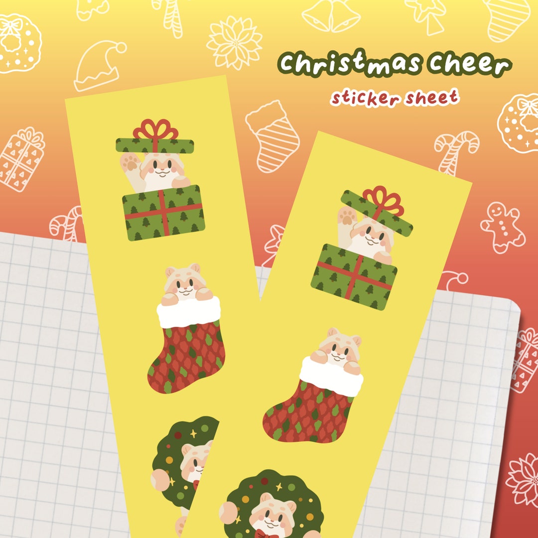 Cute Kawaii Christmas Bookmarks Cartoon Character Stationery Santa ...