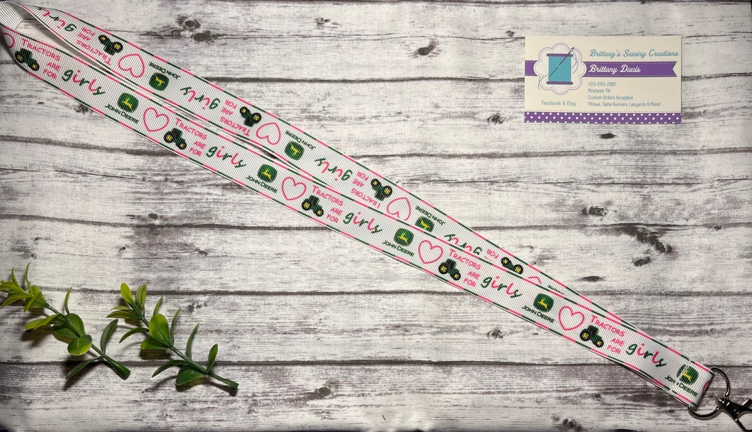 Girl John Deere Lanyard - Etsy