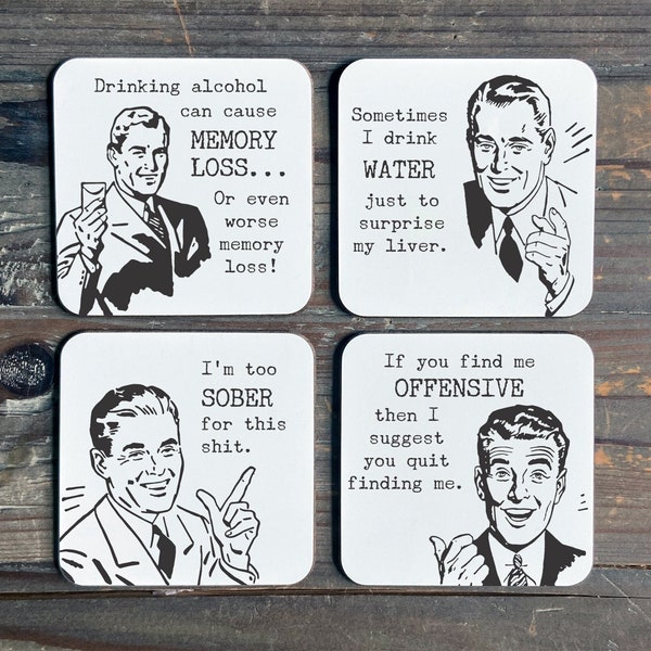 Funny Coasters Men - Etsy