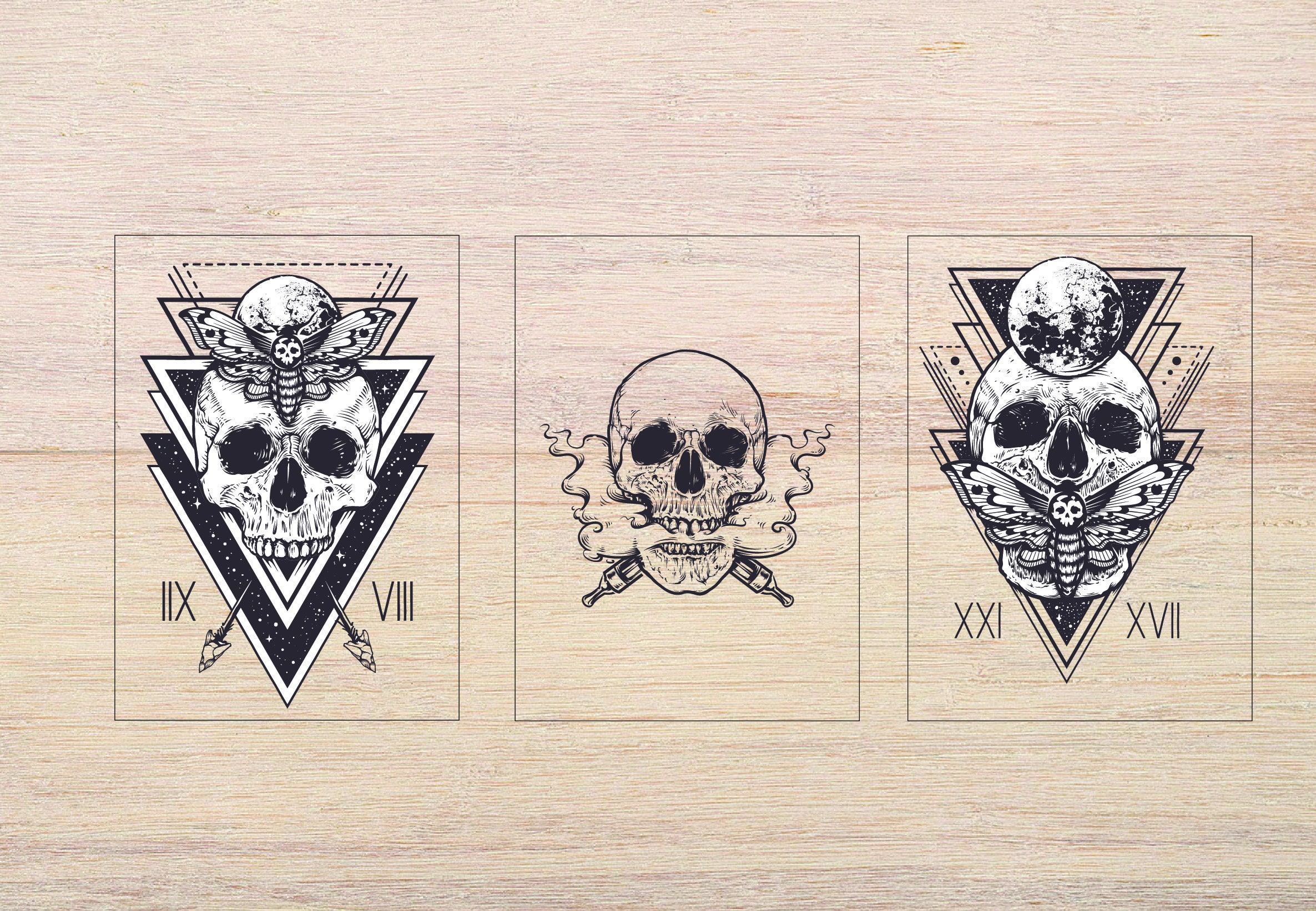 10 Skull Candy Digital File for Laser and CNC Ai Svg Eps - Etsy