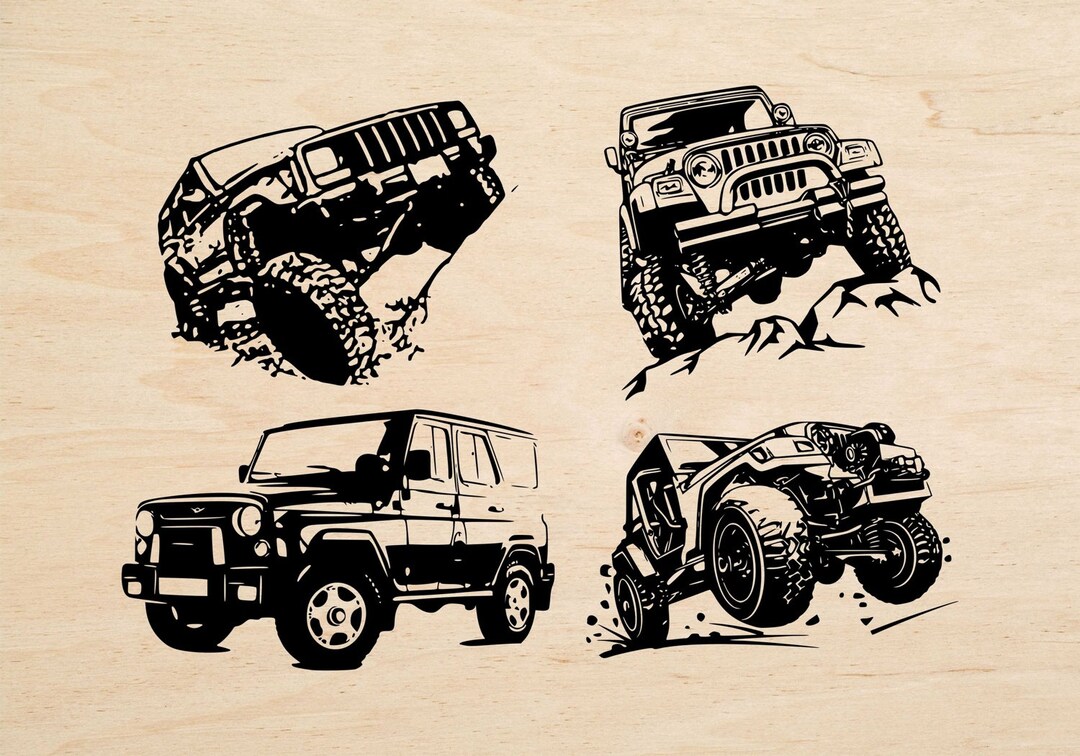 Cars Digital File for Laser and CNC | Ai Svg Dxf Dwg Eps | Laser Cut ...