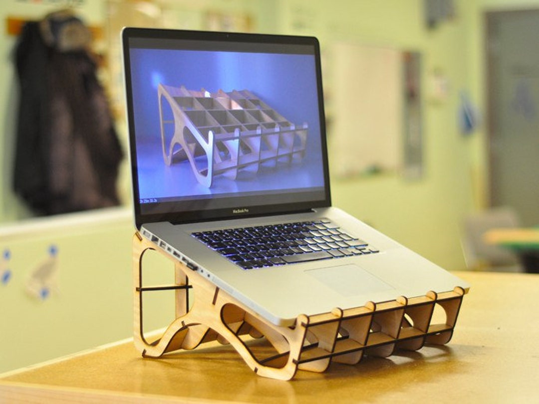 Laptop Stand Digital File for Laser and CNC | DXF| Laser Cut Files ...