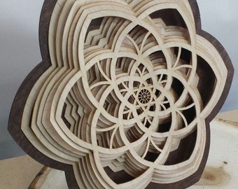 Multilayer Square Digital File for Laser and CNC CDR SVG Ai Eps Laser ...