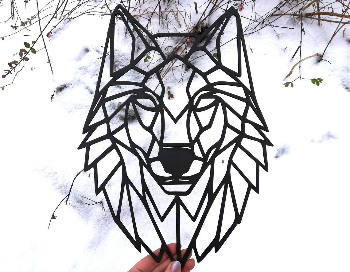 Wolf Wall Decor Digital File for Laser and CNC | Svg Ai Dxf Eps | Laser ...