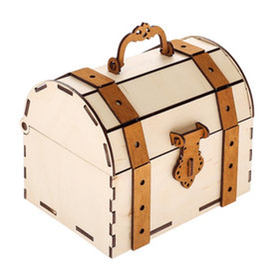 Wooden Chest With Lock and Hook 3mm Digital File for Laser and - Etsy
