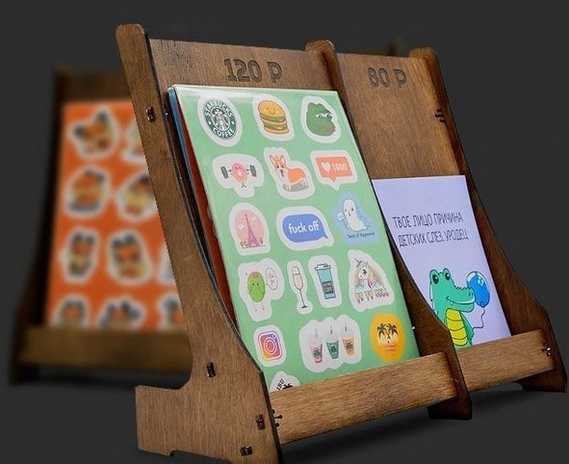 Book Display Stand Digital File for Laser and CNC DXF - Etsy